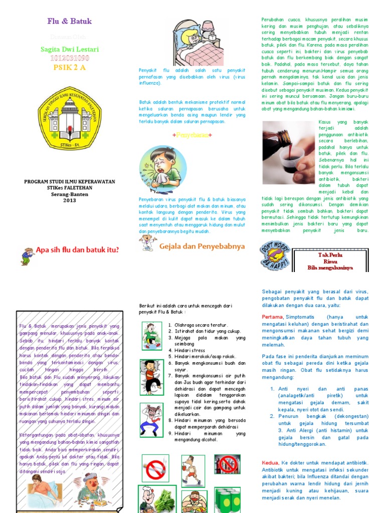 Dokumen - Tips - Leaflet Flu Batuk | PDF