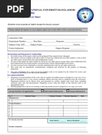 AIUB Assignment Cover Sheet | PDF