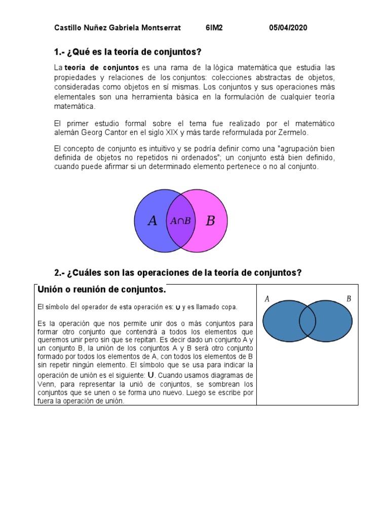Introducción a la Teoría de Conjuntos | PDF | Conjunto (Matemáticas ...
