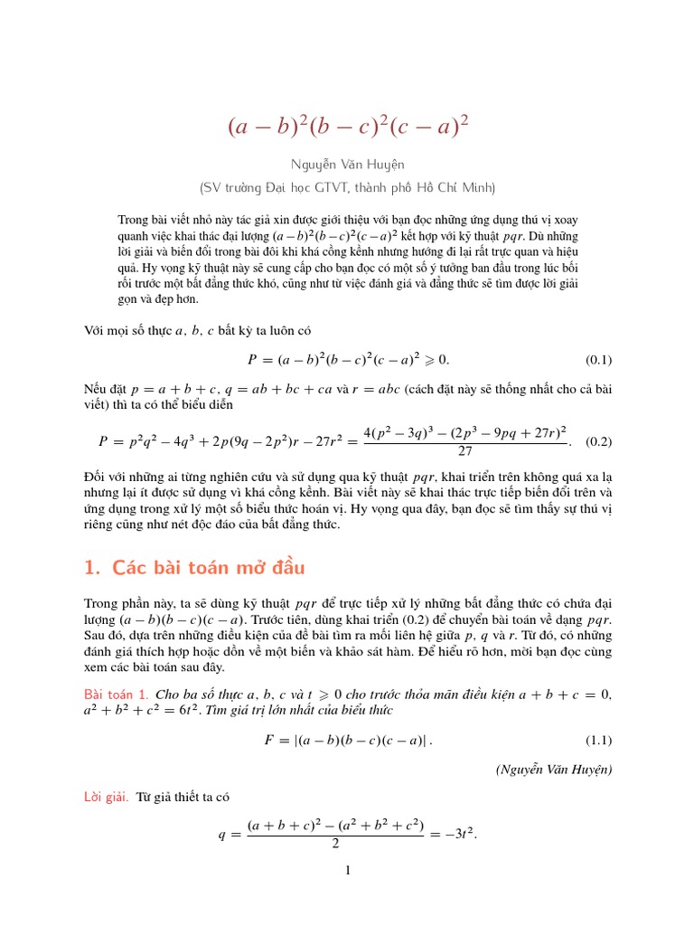 (A B) 2 (B C) 2 (C A) 2 PDF | PDF