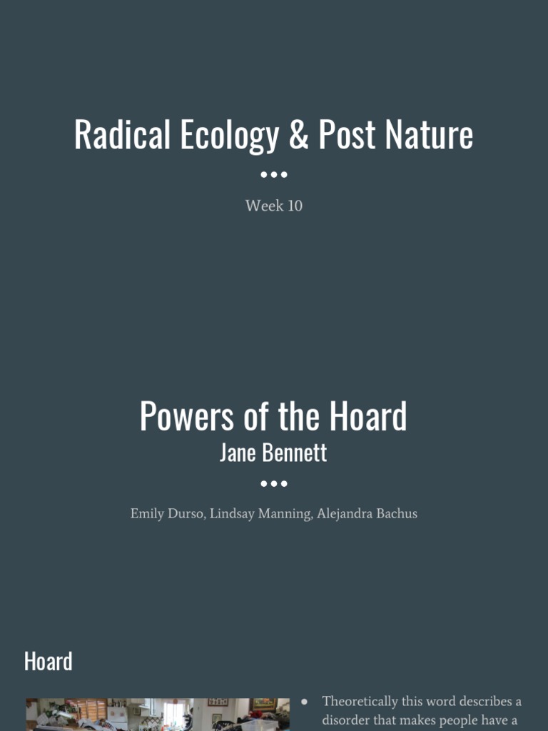 Radical Ecology and Post Nature | PDF | Compulsive Hoarding | Quantum ...