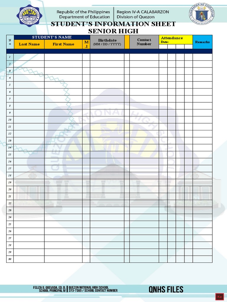 Attendance Form | PDF
