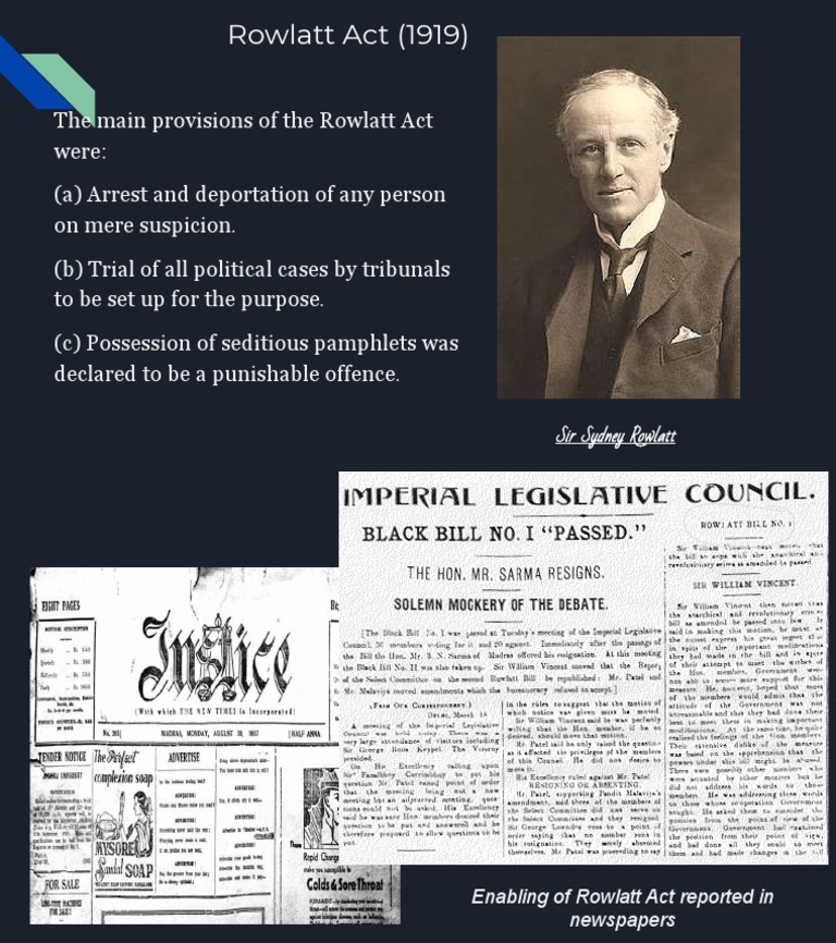 Rowlatt Act | PDF