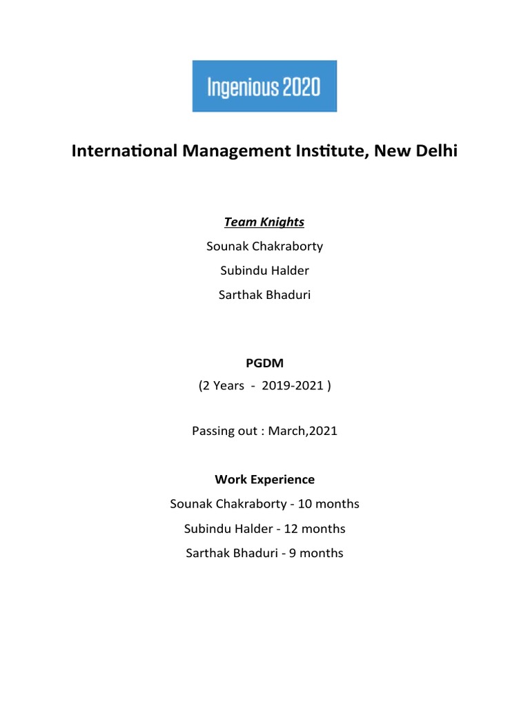 Ingenious Infosys | PDF | Insurance | Business