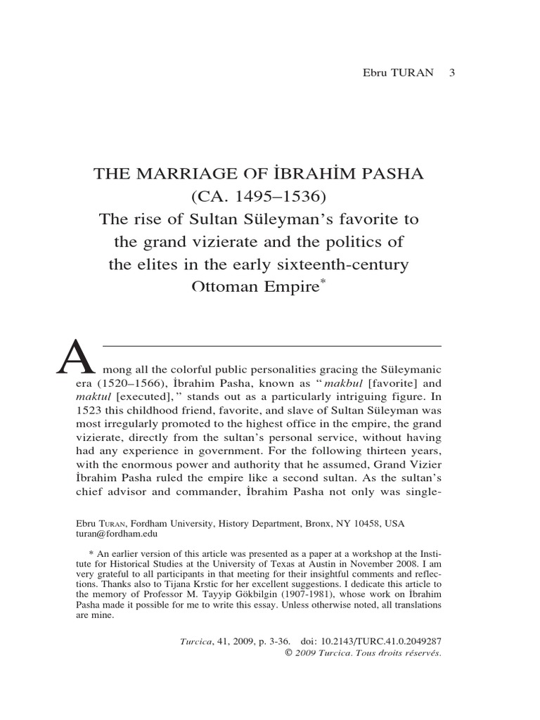 Marriage of Ibrahim PDF | PDF | Ottoman Empire | Politics Of The ...