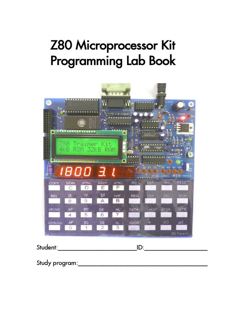 Z80 Microprocessor Kit Programming Lab Book | PDF | Binary Coded Decimal | Subroutine