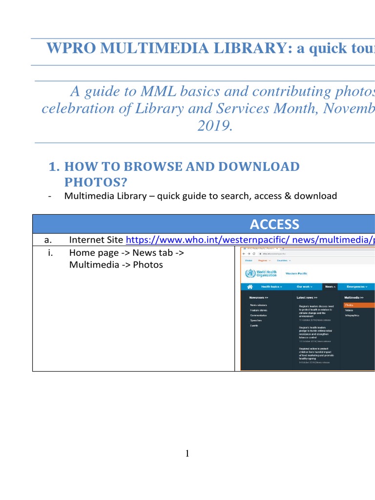 Multimedia Library Handout | PDF | Photograph | Icon (Computing)