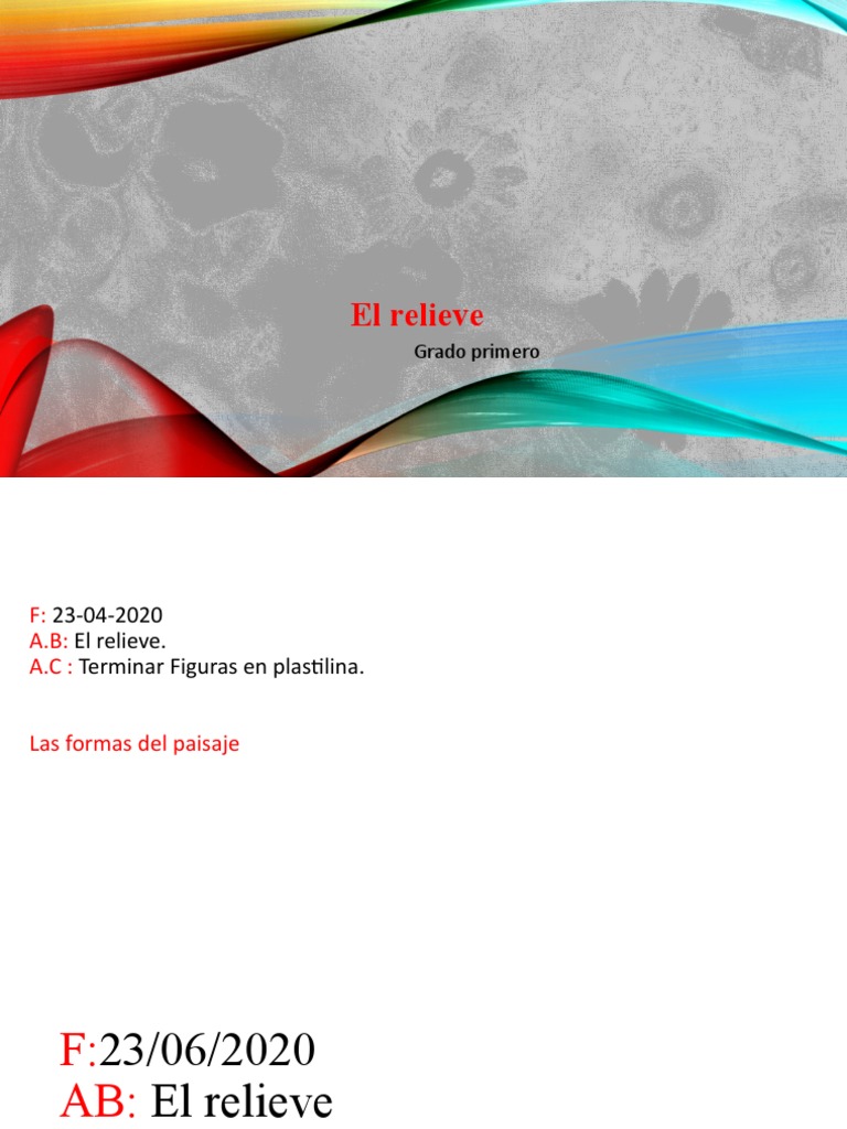 El Relieve Semana 1 | PDF