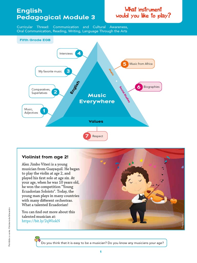 English Pedagogical Module 3: Music Everywhere | PDF | Performing Arts | Entertainment (General)