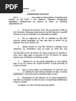 Sample Format of Affidavit (Tagalog) | PDF