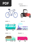 Transport Vocabulary Word Wall | PDF