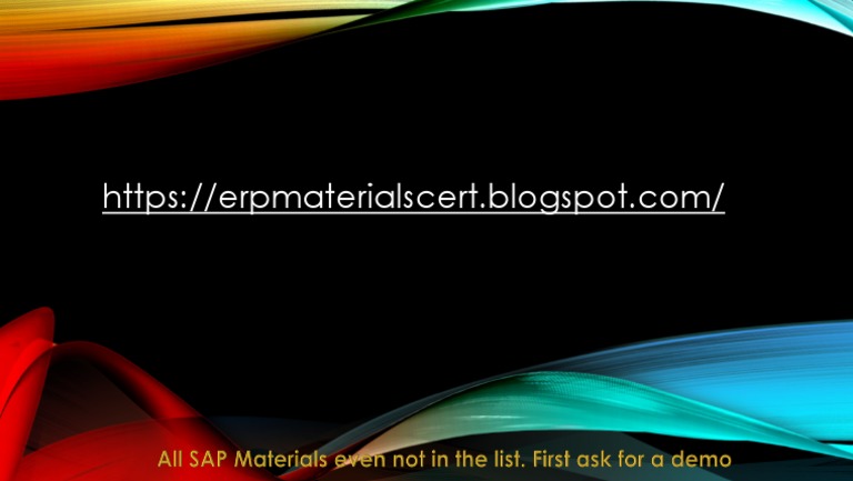 SAP Certification Materials 27 | PDF