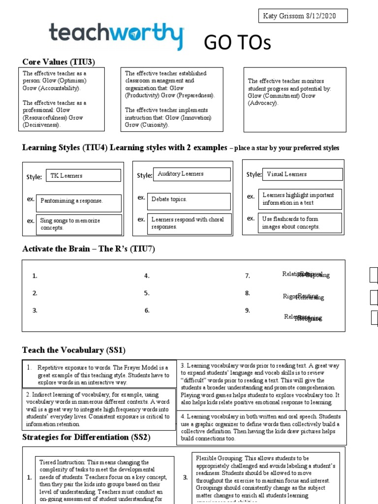 Go To Page Word Fillable Completed | PDF | Vocabulary | Reading ...