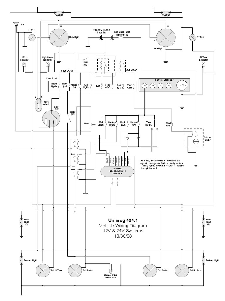 +12 VDC +24 VDC: Vehicle Wiring Diagram 12V & 24V Systems 10/30/08 ...