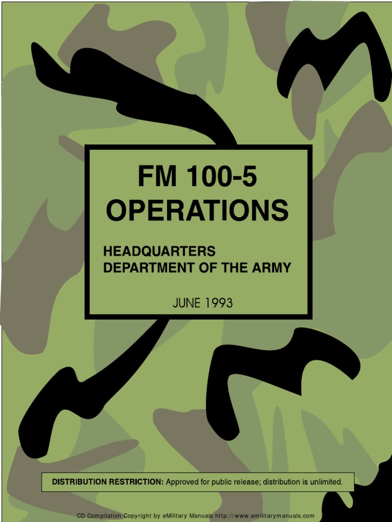 FM100 5 | PDF | Military Strategy | Military
