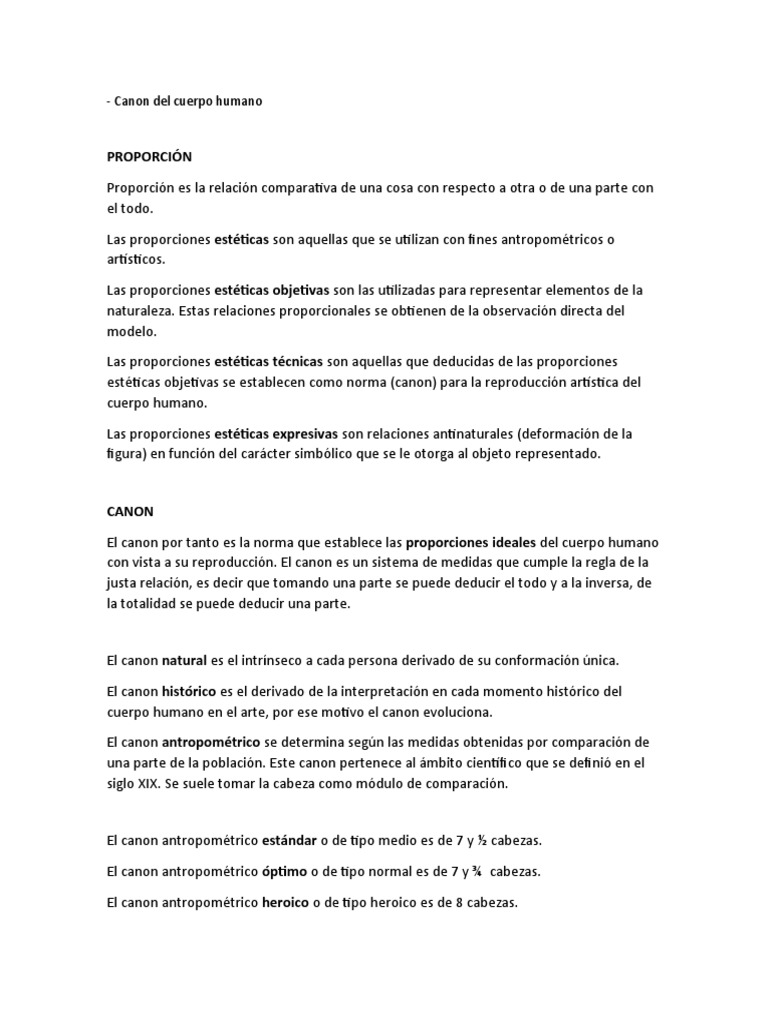 Canon Del Cuerpo Humano Pdf Albrecht Dürer Escultura