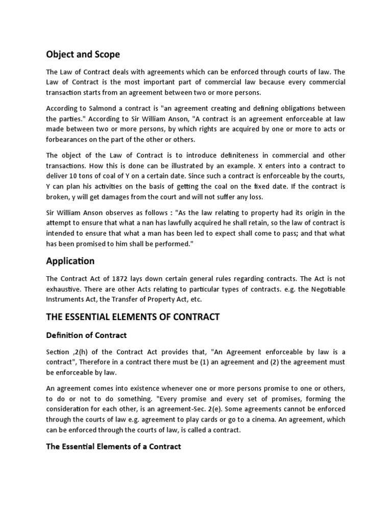 Business Law (Contract) Module 2 | PDF | Legal Concepts | Comparative Law