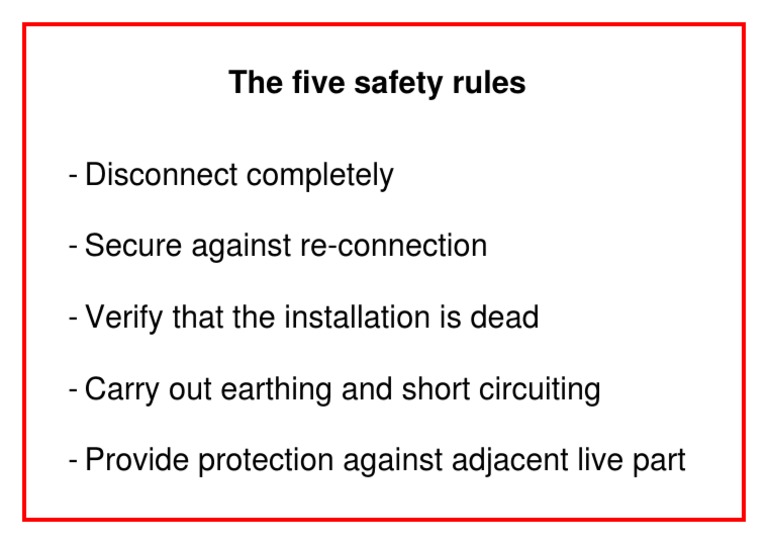 The Five Safety Rules PDF | PDF | Computers