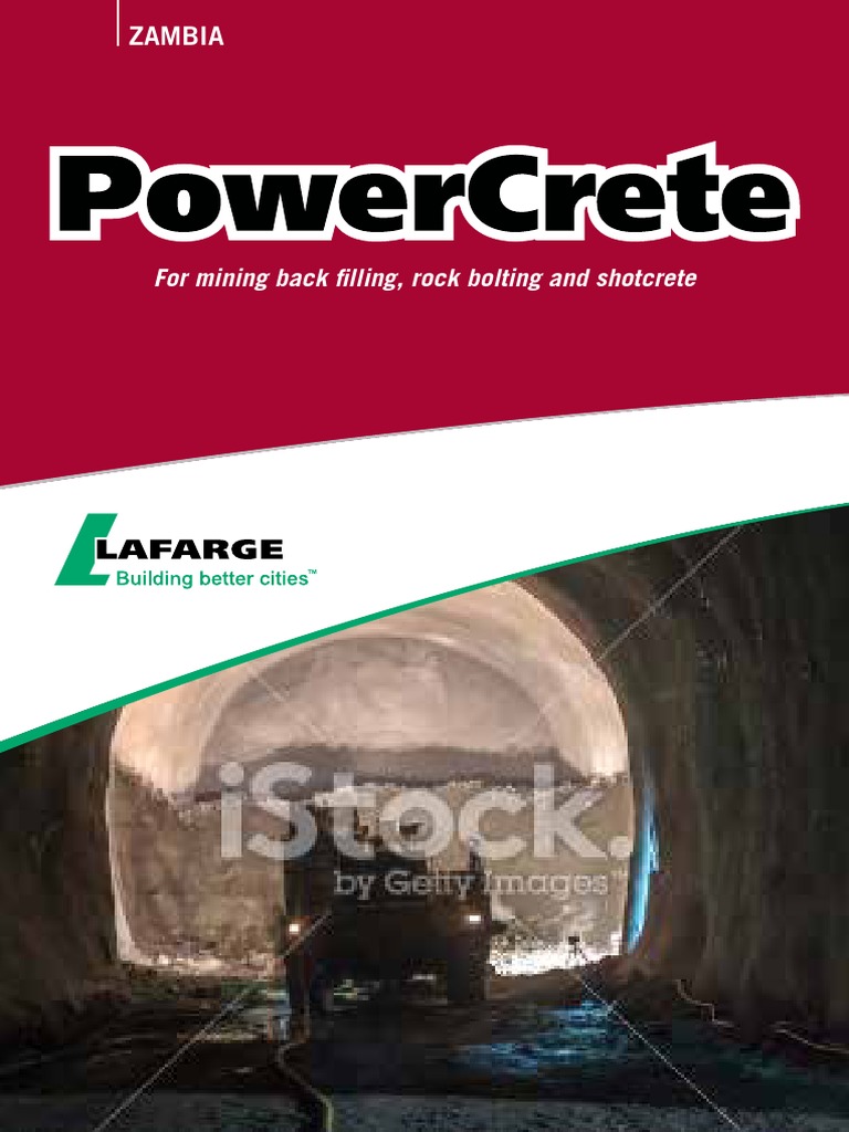 For Mining Back Filling, Rock Bolting and Shotcrete | PDF | Concrete ...