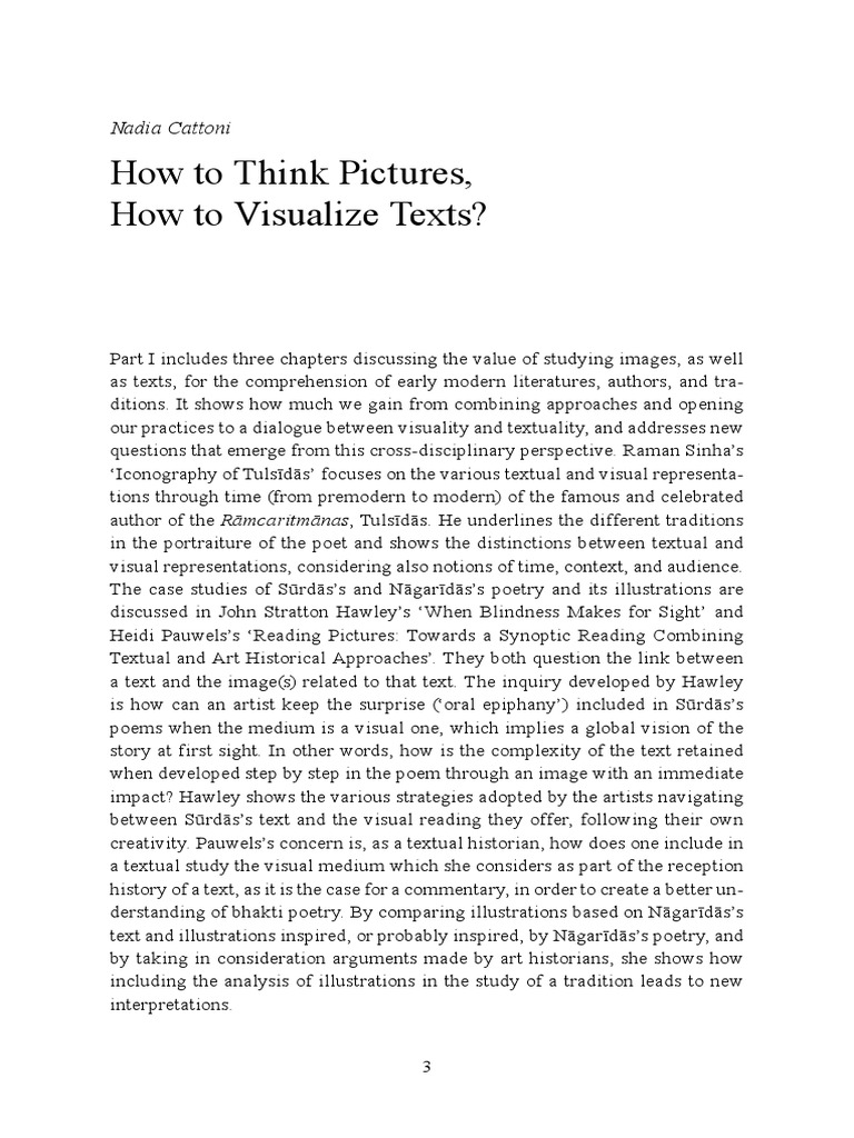 How To Think Pictures How To Visualize Text | PDF | Art History ...