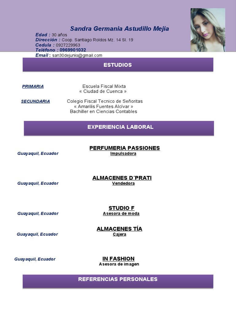 Experiencia Laboral en Retail y Moda | PDF