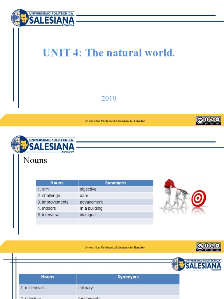 UNIT 4: The Natural World.: Universidad Politécnica Salesiana Del ...