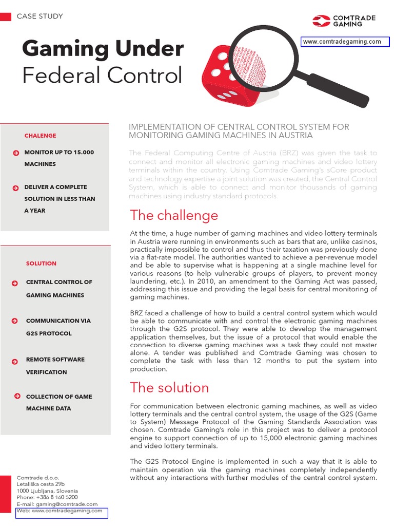 Central Control System Austria | PDF | Computer Terminal | Slot Machine