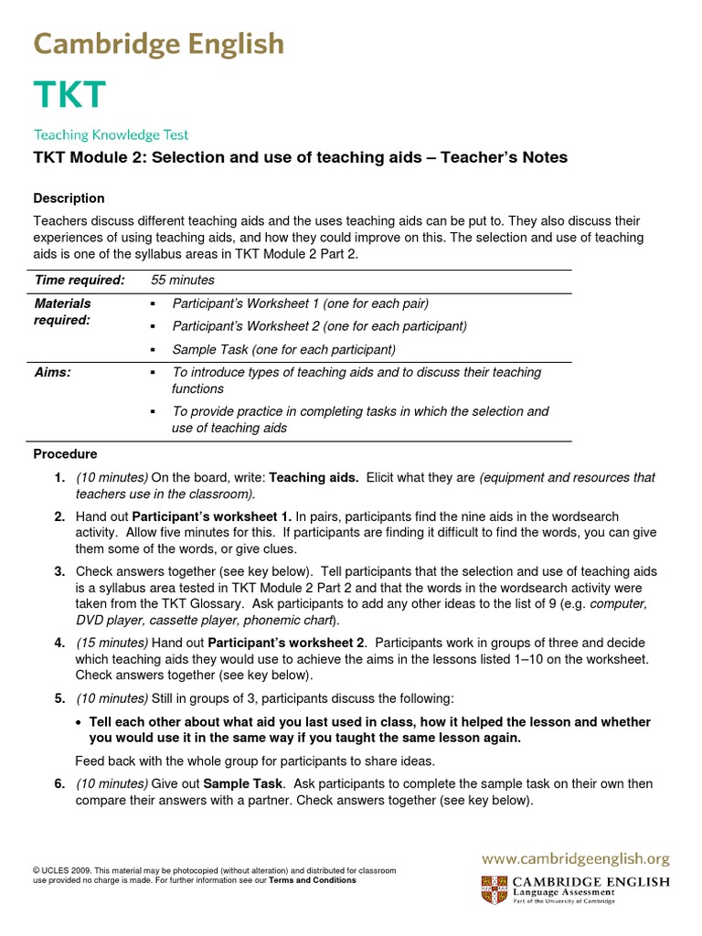Part 2. Selection and Use of Teaching Aids | PDF | Classroom | Teachers