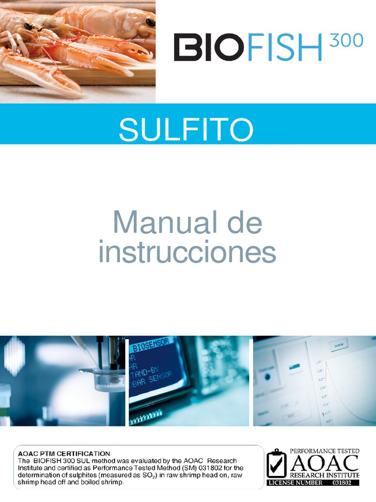 MANUAL BIOFISH 300 SULv13.18.E.B | PDF | Biosensor | Calibración