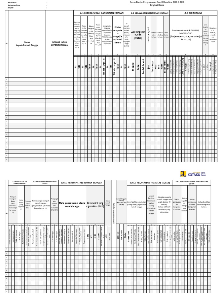 HandOut FGD Baseline 2020 DP RT Versi 2 Lembar Legal 20 Record | PDF