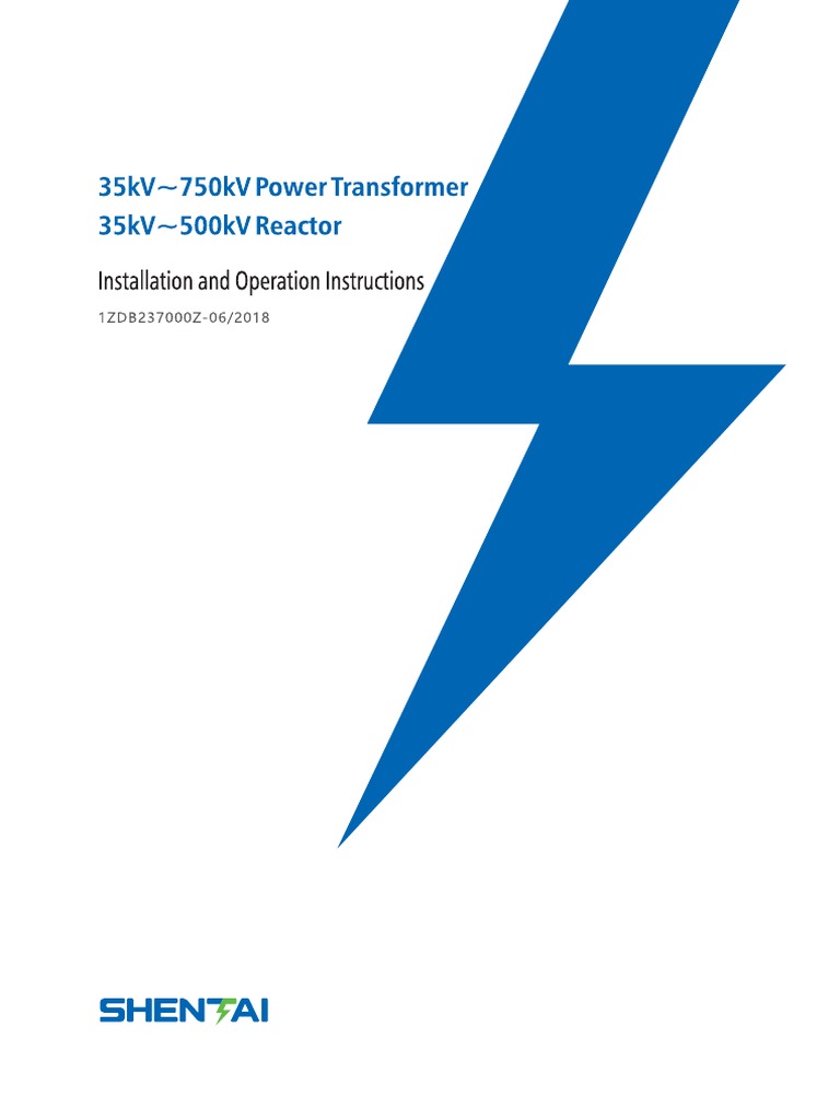 Installation and Operation Instructions - TRANSFORMER PDF | PDF
