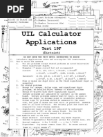 UIL Math Practice Test | PDF | Geometry | Teaching Mathematics
