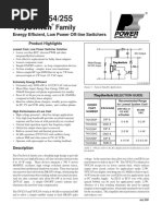 Tny253/254/255 Tinyswitch Family: Energy Efficient, Low Power Off-Line ...