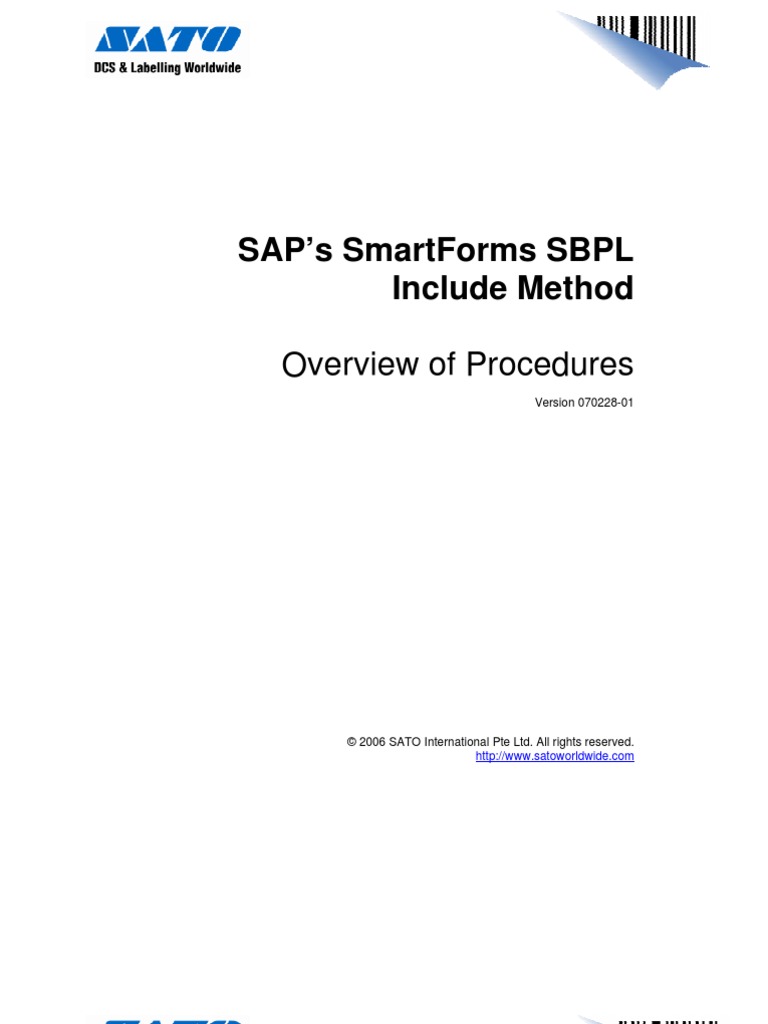 Smartforms Sbpl Include Method Pdf Barcode Computer Engineering