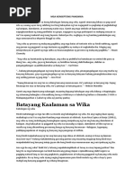 Henry Gleason - Katangian NG Wika | PDF