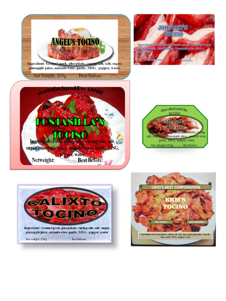 Tocino Label | PDF