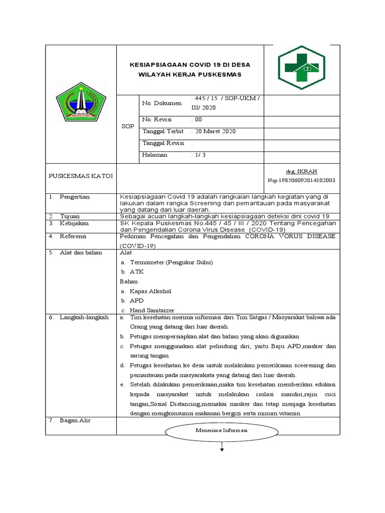 Sop Covid. | PDF