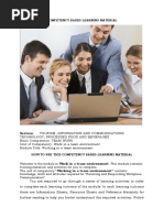 CBLM Sample | PDF | Competence (Human Resources) | Facilitator