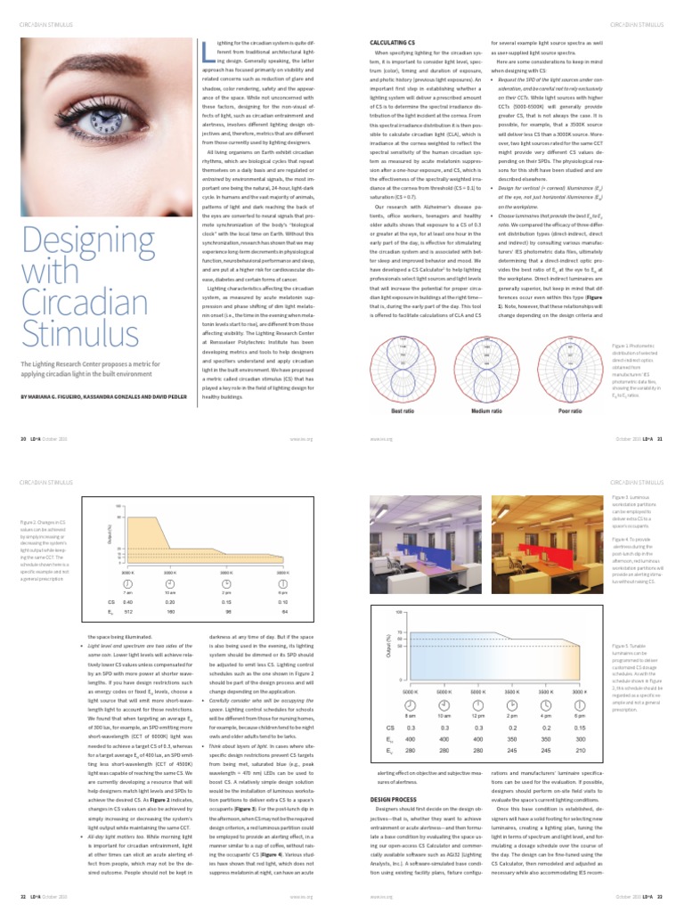 Designing with Circadian Stimulus | PDF | Circadian Rhythm | Lighting