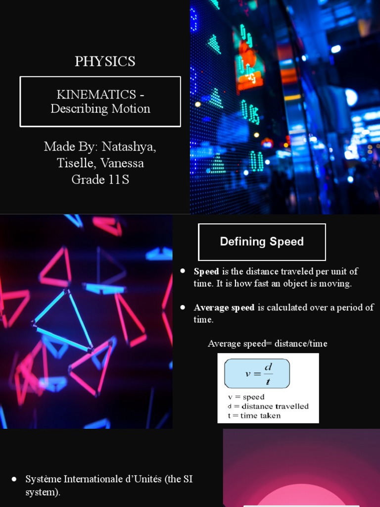 Physics: Kinematics - Describing Motion | Download Free PDF | Velocity ...