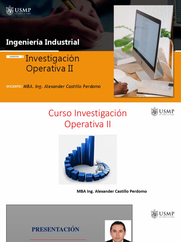 Investigación Operativa II Semana 1 | PDF