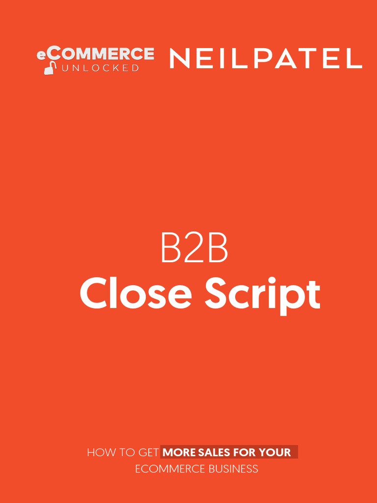 B2B Close Script: Ecommerce Business How To Get More Sales For Your ...