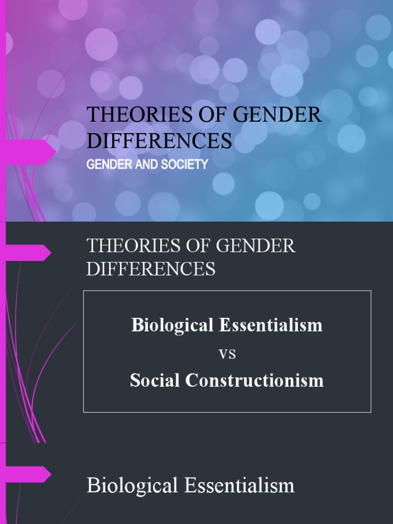 Theories of Gender Differences | PDF