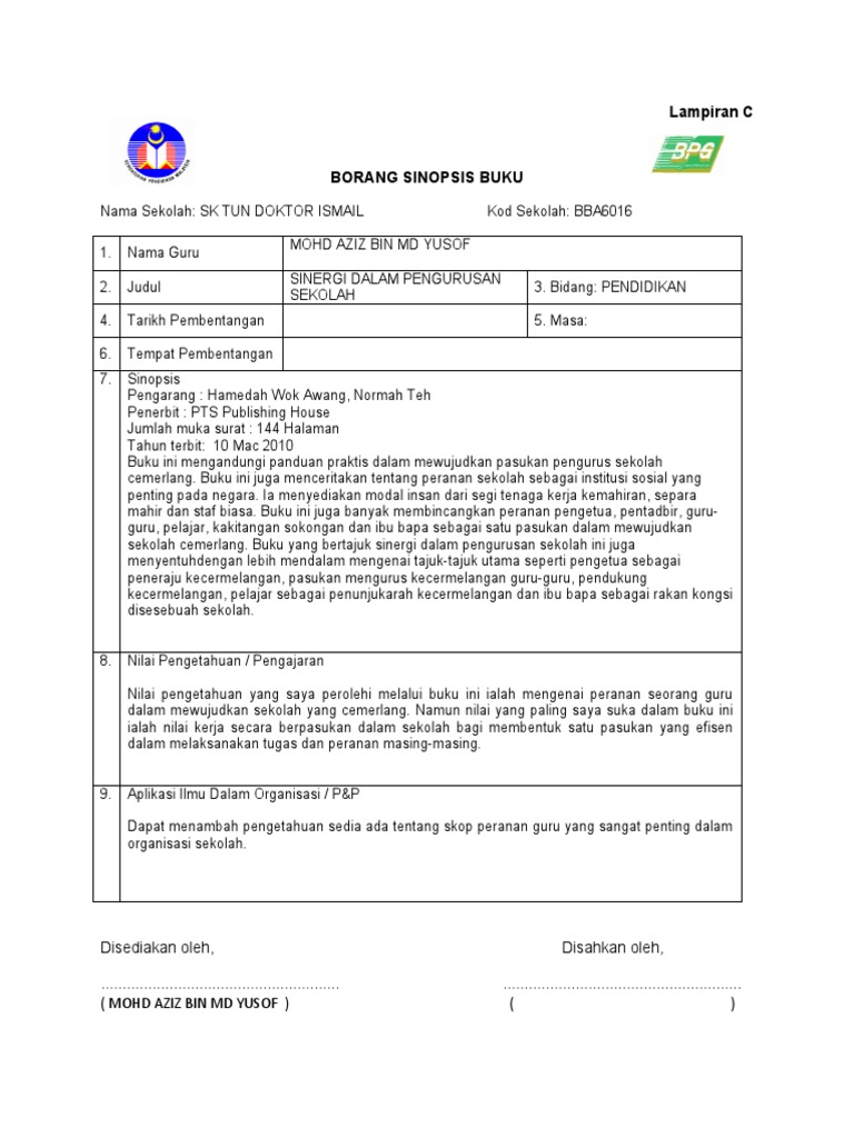 Ladap Sinopsis Buku 2020 | PDF