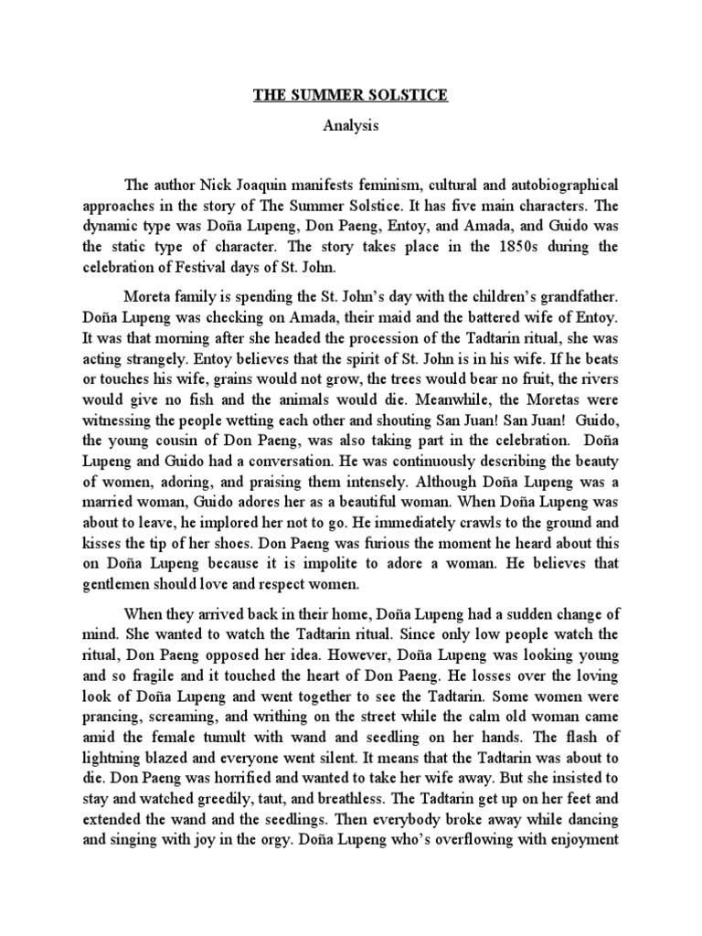 The Summer Solstice | PDF