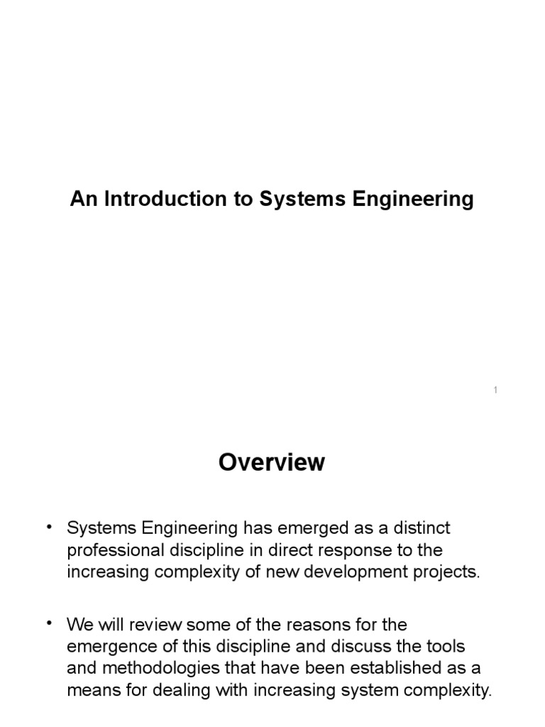 System Engg | PDF | Systems Engineering | System