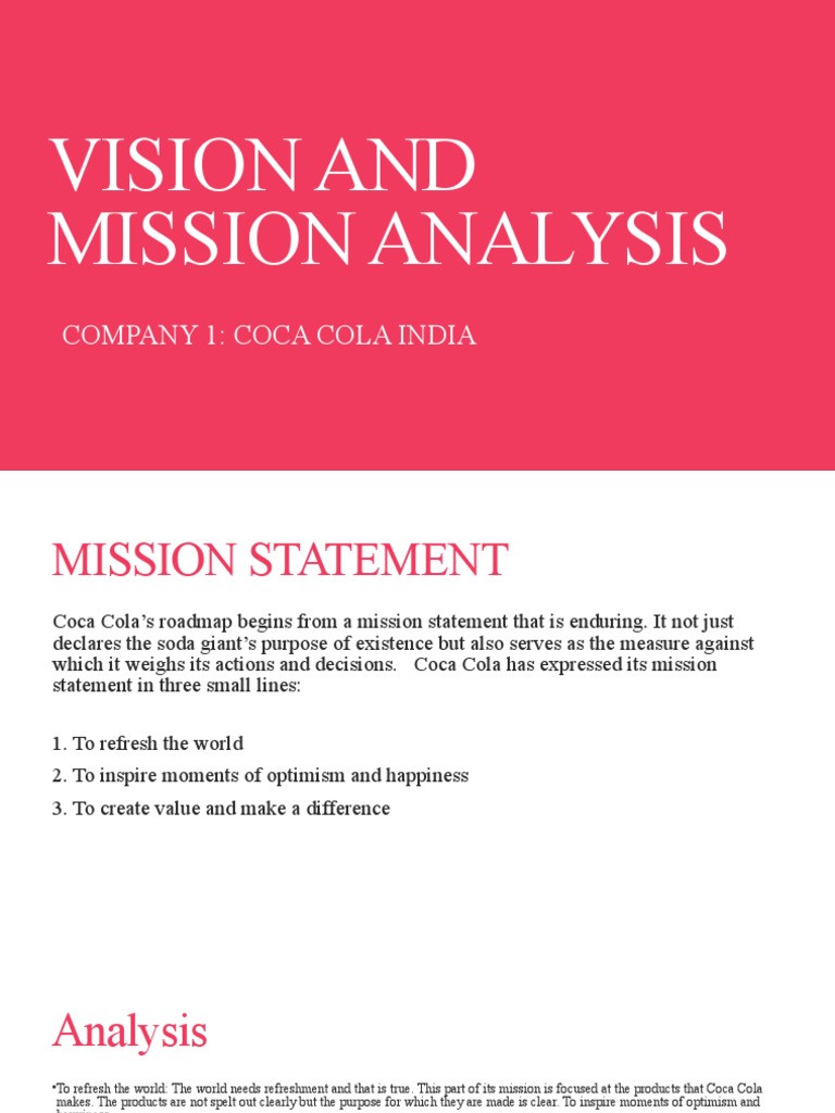 Vision and Mission Analysis | PDF | Brand | Happiness