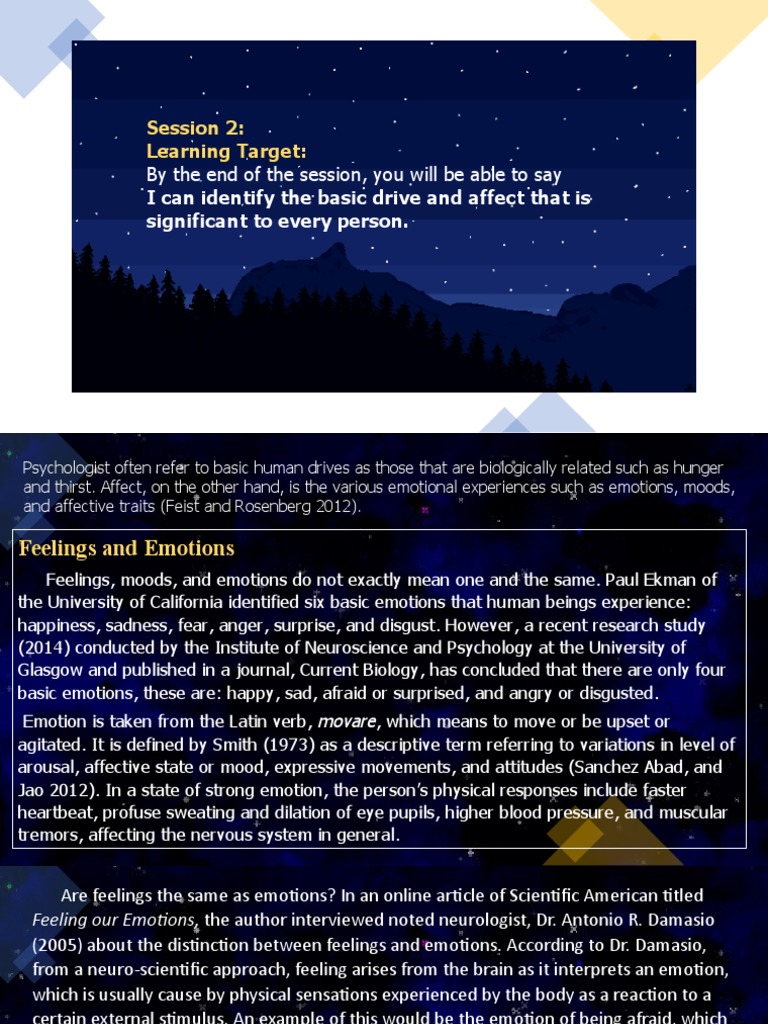 Feelings and Emotions | PDF | Emotions | Mood (Psychology)