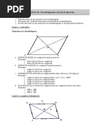 Theorems On Rectangle | PDF | Rectangle | Geometric Shapes