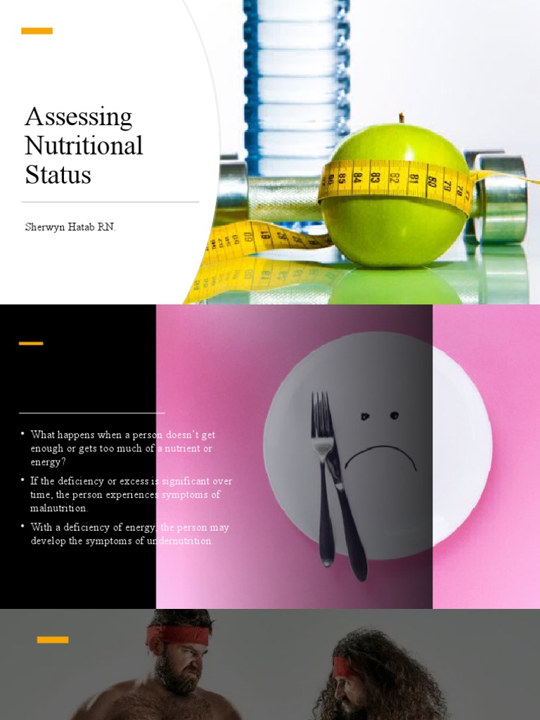 Assessing Nutritional Status | PDF | Waist | Body Mass Index